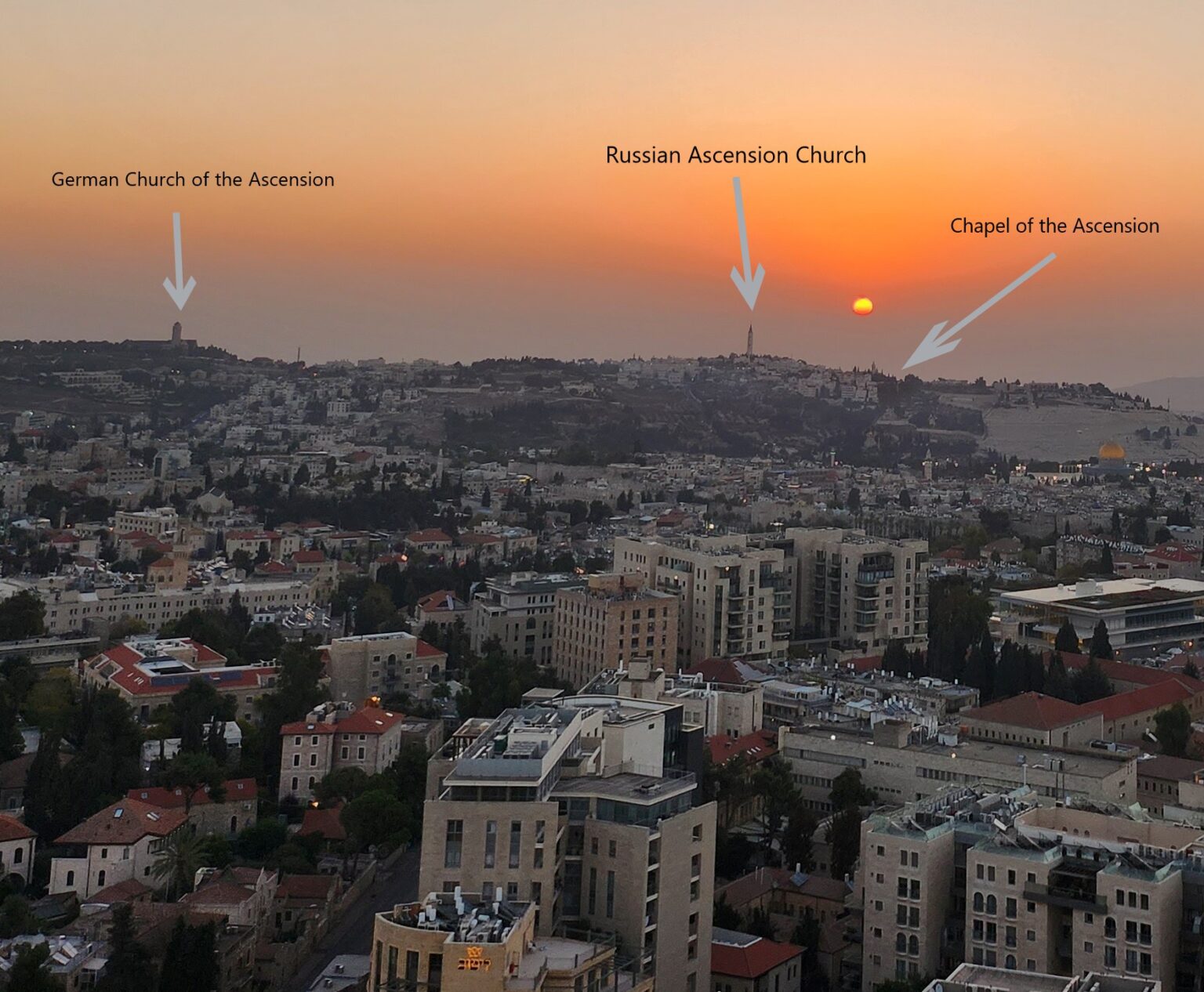 Jesus Christ's Ascension into Heaven from the Mount of Olives - Bible ...